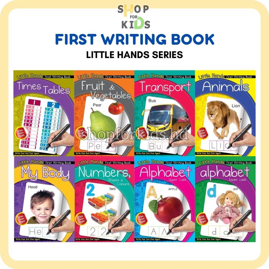 LITTLE HANDS FIRST WRITING BOOK | Erasable Tracing Buku Mari Belajar ...