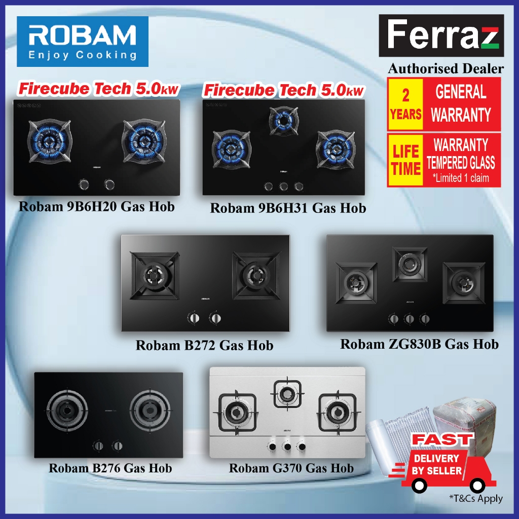 Robam B272 Gas Hob / Robam G370 S/Steel Hob / Robam ZG830B Gas Hob ...