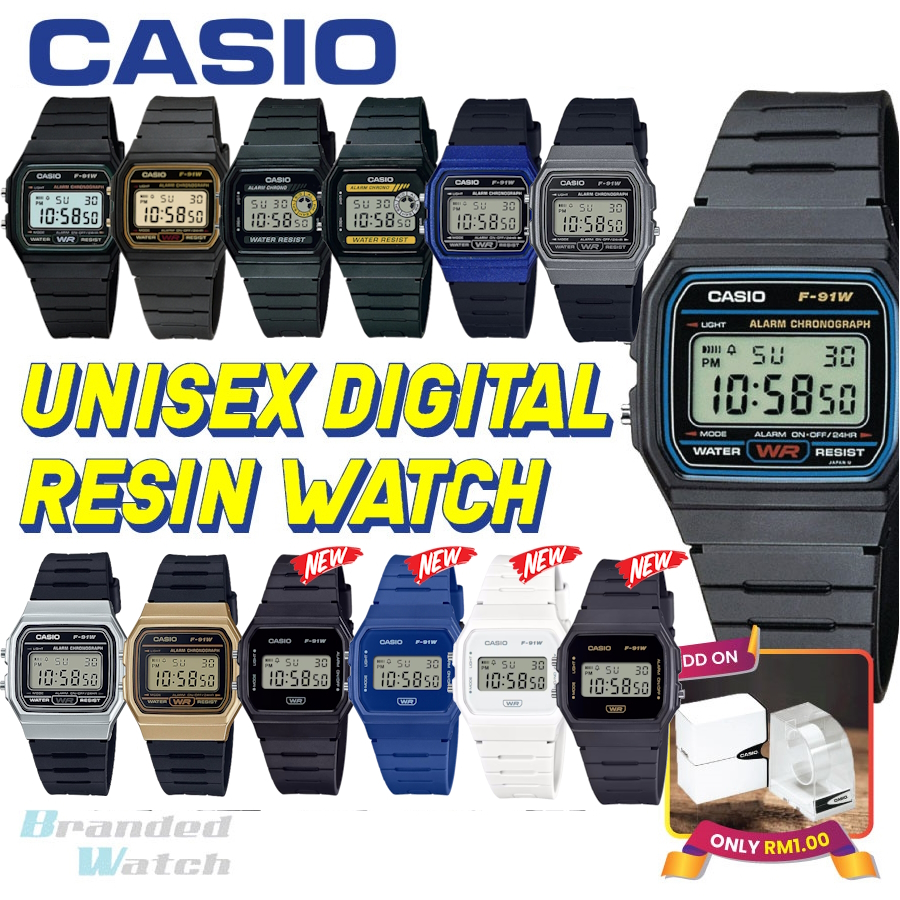 F-91W-1D F-91WM-1B WATCH UNISEX WATCH VINTAGE SERIES RETRO DIGITAL ...