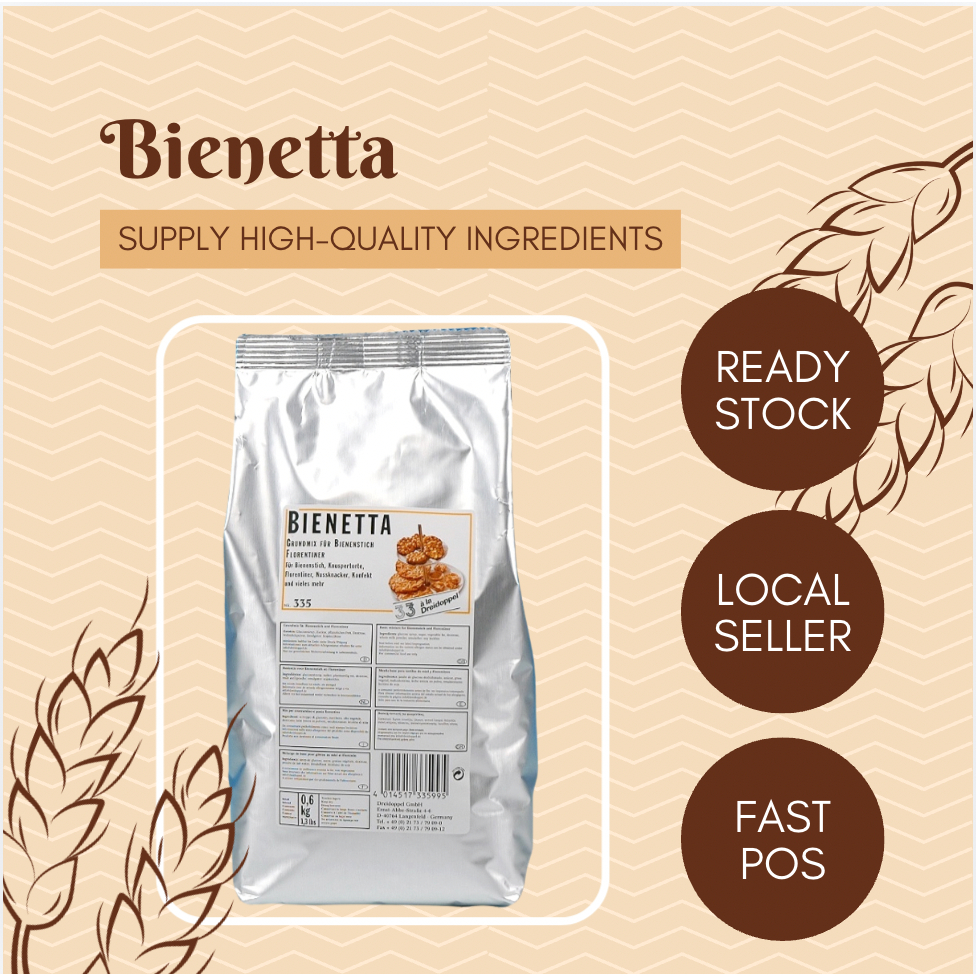 [READY STOCK] Bienetta 600g Florenta Florentine Cookie Mix Almond Mix ...