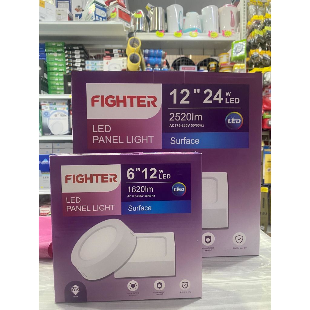 FIGHTER LED SURFACE 12W /24W DAYLIGHT /WARMWHITE | Shopee Malaysia
