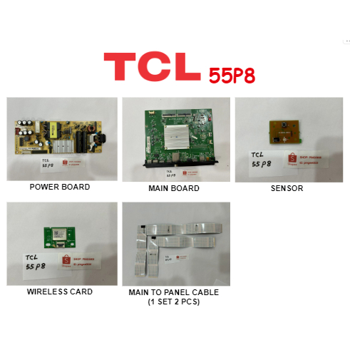 TCL LED TV 55P8 55P8M Power Board E56334 Main Board 40-RT51R1-MAB2HG ...
