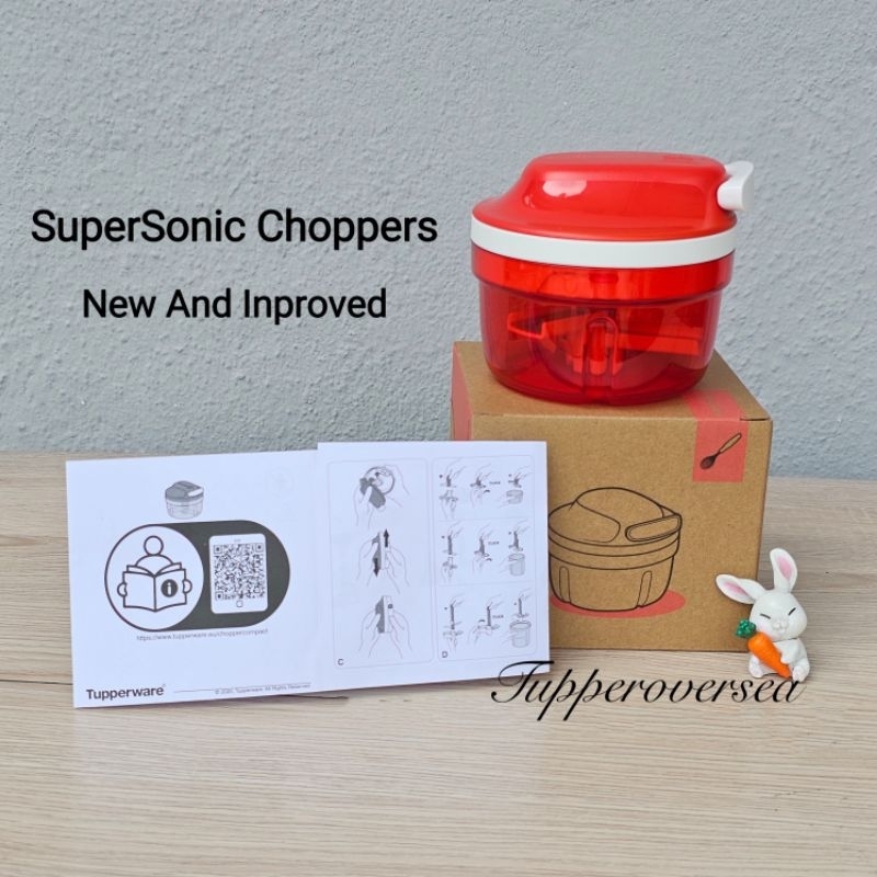 Tupperware SuperSonic /Turbo Chopper (1) with Box - Red | Shopee Malaysia