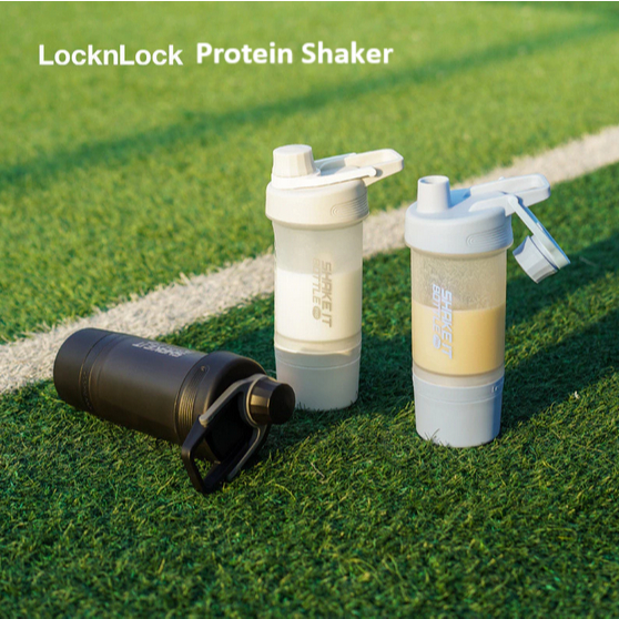 LOCKNLOCK Shaker Cup Protein Shaker Protein Powder Blender Cup Portable ...