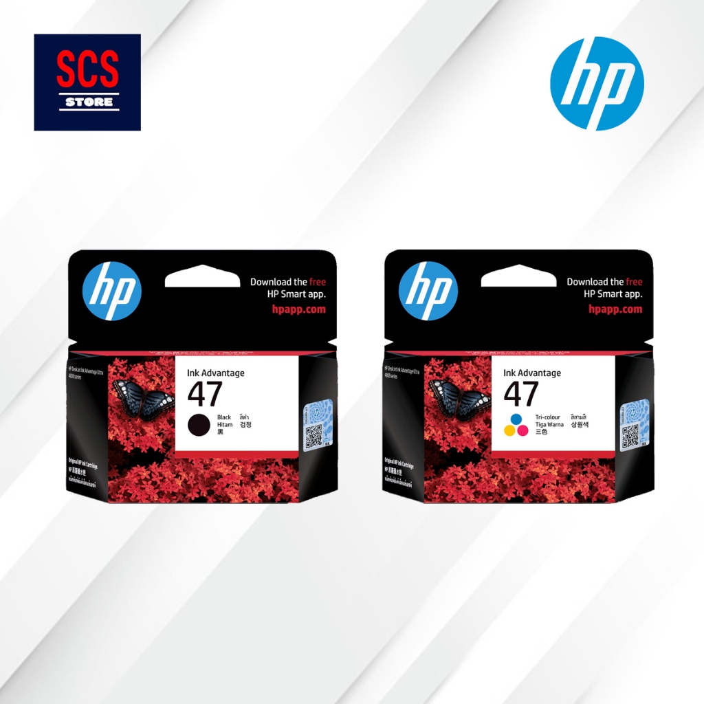 HP 47 Black / Tri-color Original Cartridge | Shopee Malaysia