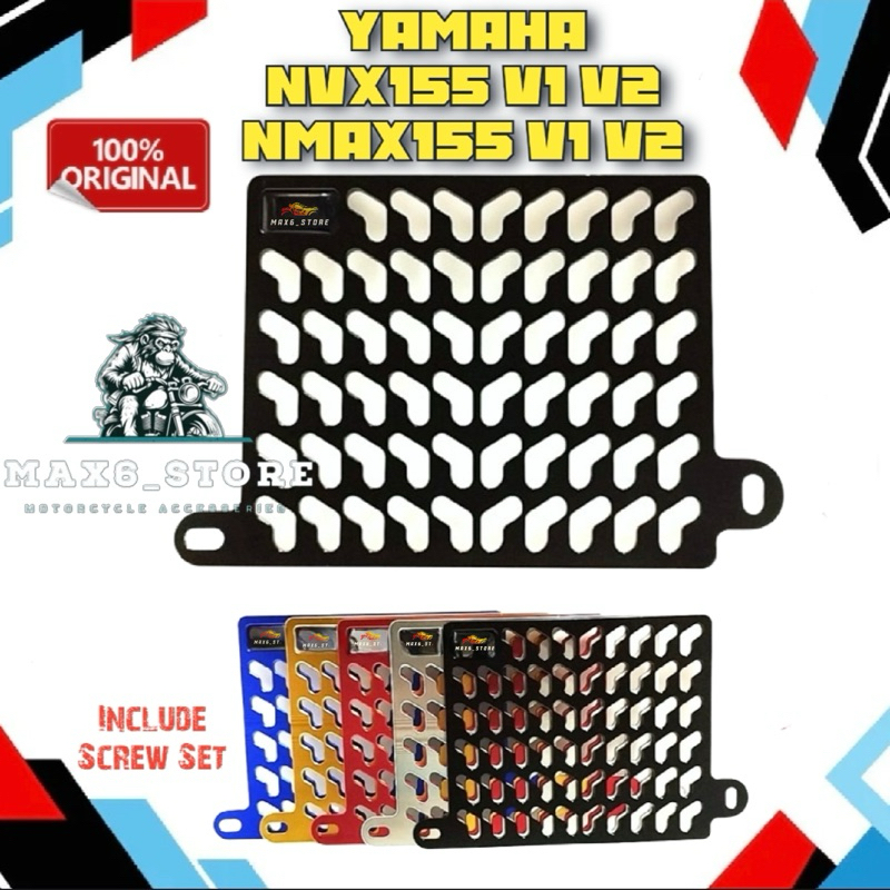 YAMAHA NVX155 NMAX155 RADIATOR COVER CNC ALLOY COOLANT COVER PAPAN NMAX ...