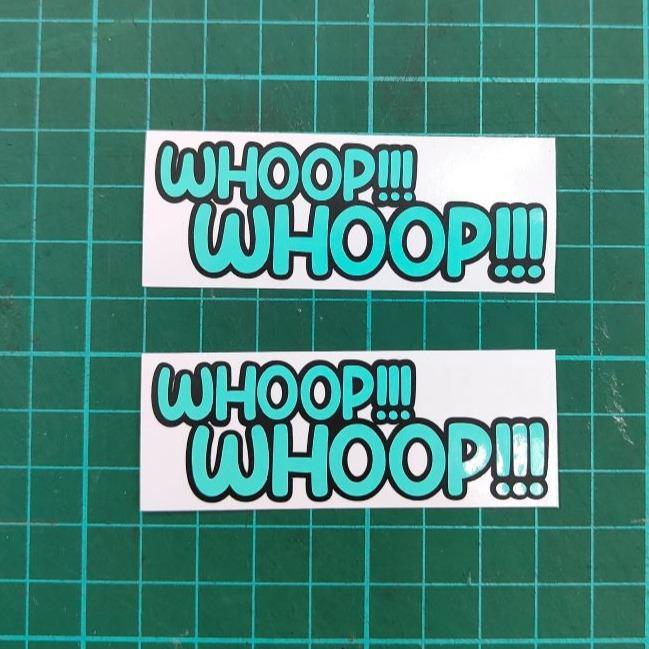 Sticker Tulisan WHOOP!!! WHOOP!!! CUTTING STICKER !! (MOTOR/HELMENT ...