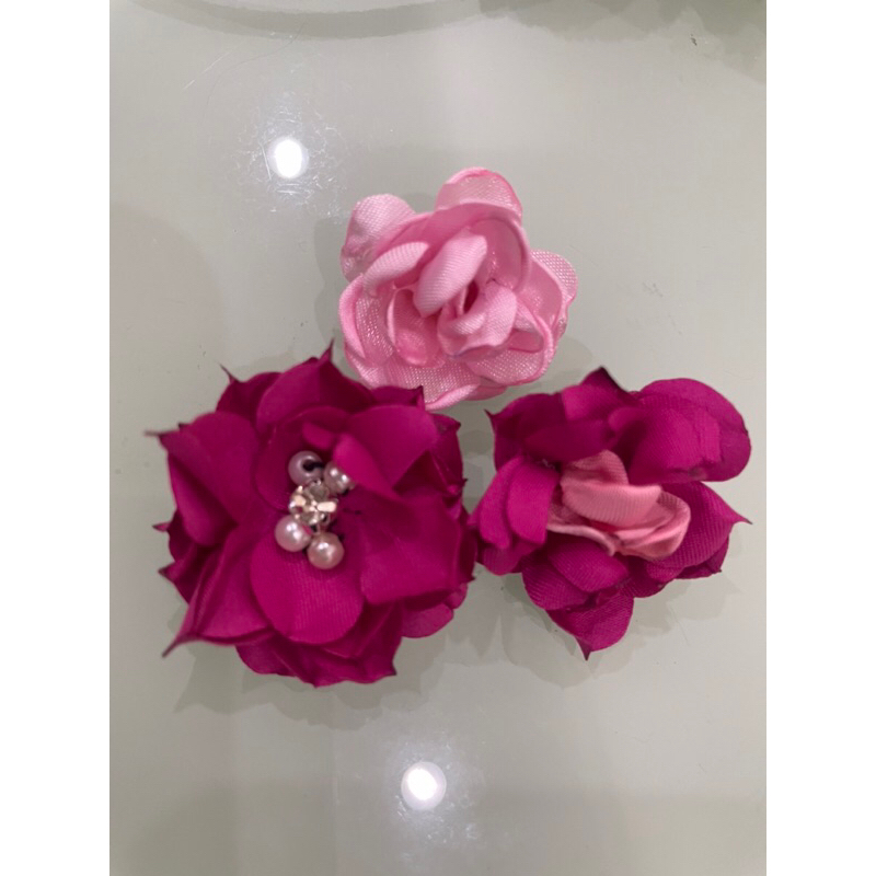 Bunga Fabric Tampal Baju /Patchwork Fabric Flower For Dress /Blouse(1pc ...