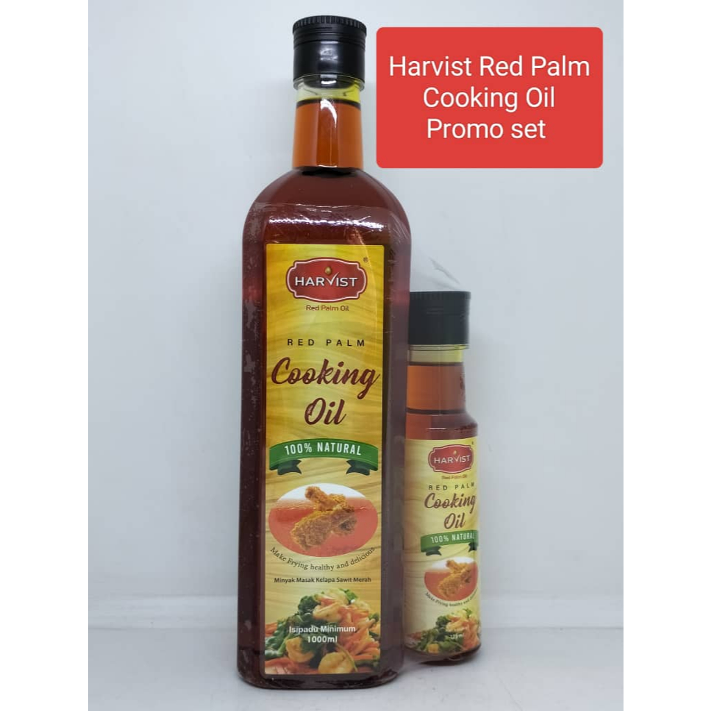 HARVIST PROMO SET- RED PALM COOKING OIL1000ml free 125ml | Shopee Malaysia