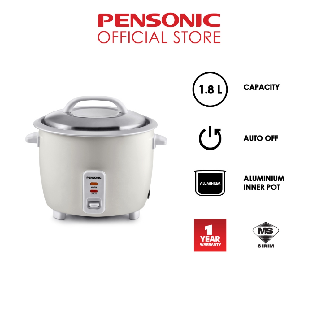 Conventional Rice Cooker (1.8L) PRC-1803 | Shopee Malaysia