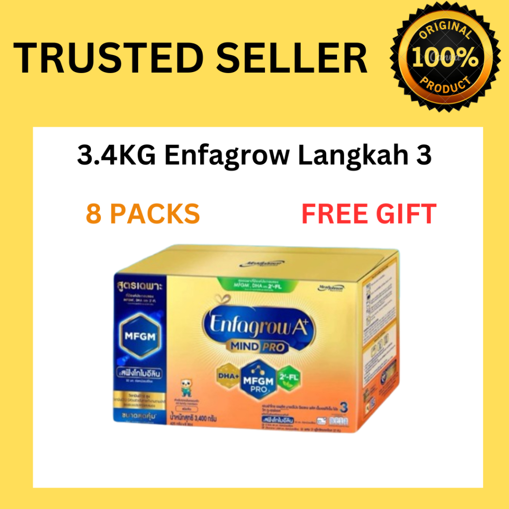 (LIMITED UNIT ONLY) 3.4KG Enfagrow Step 3 / Langkah 3 /100%ORIGINAL ...