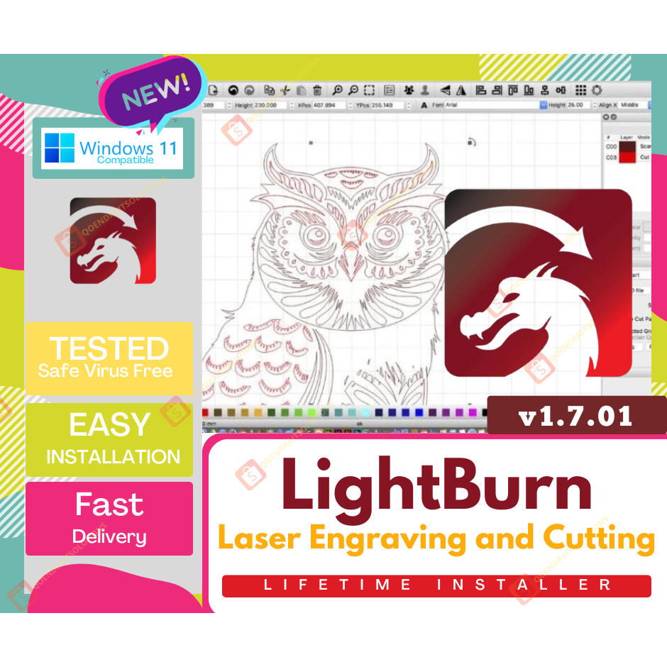 LightBurn 𝐯𝟏.𝟕.𝟎.𝟏🔥 Laser Cutter Software | Full.Activated | Shopee ...