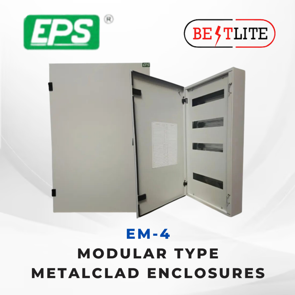 EPS EM-4 4Row 60Way Metal Clad Enclose DB Box Kotak Logam DB Switch Box ...