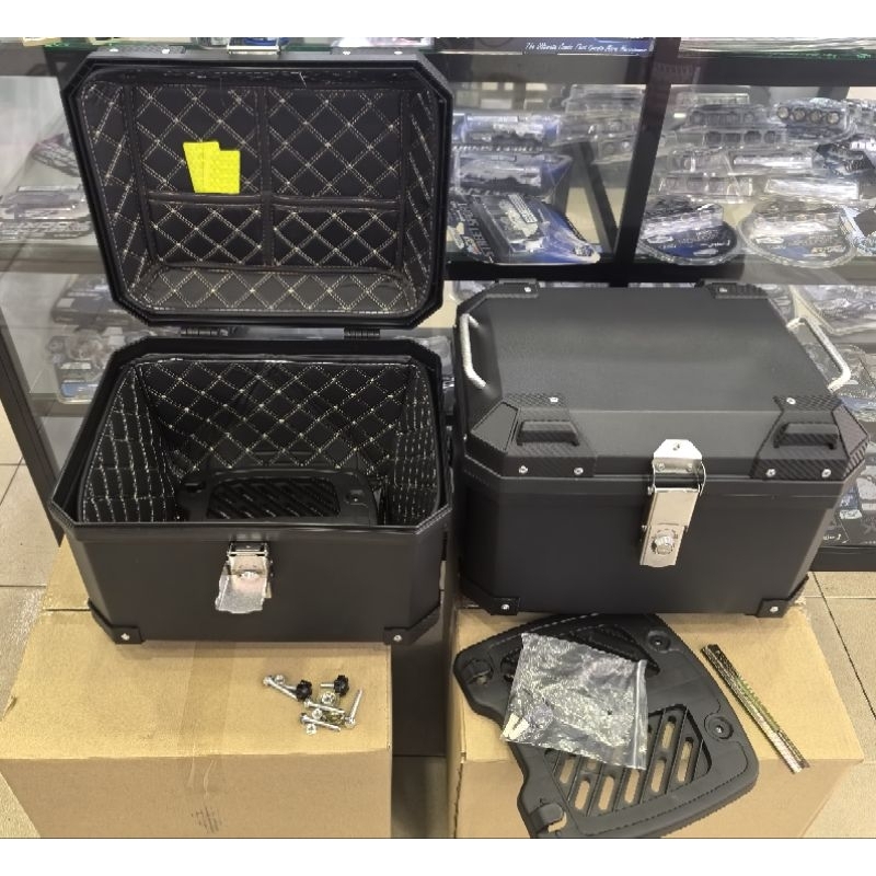 (only RM99) -45 LITER TOP BOX TOP CASE (PLASTIC) INCLUDE BASE PLAE -100 ...