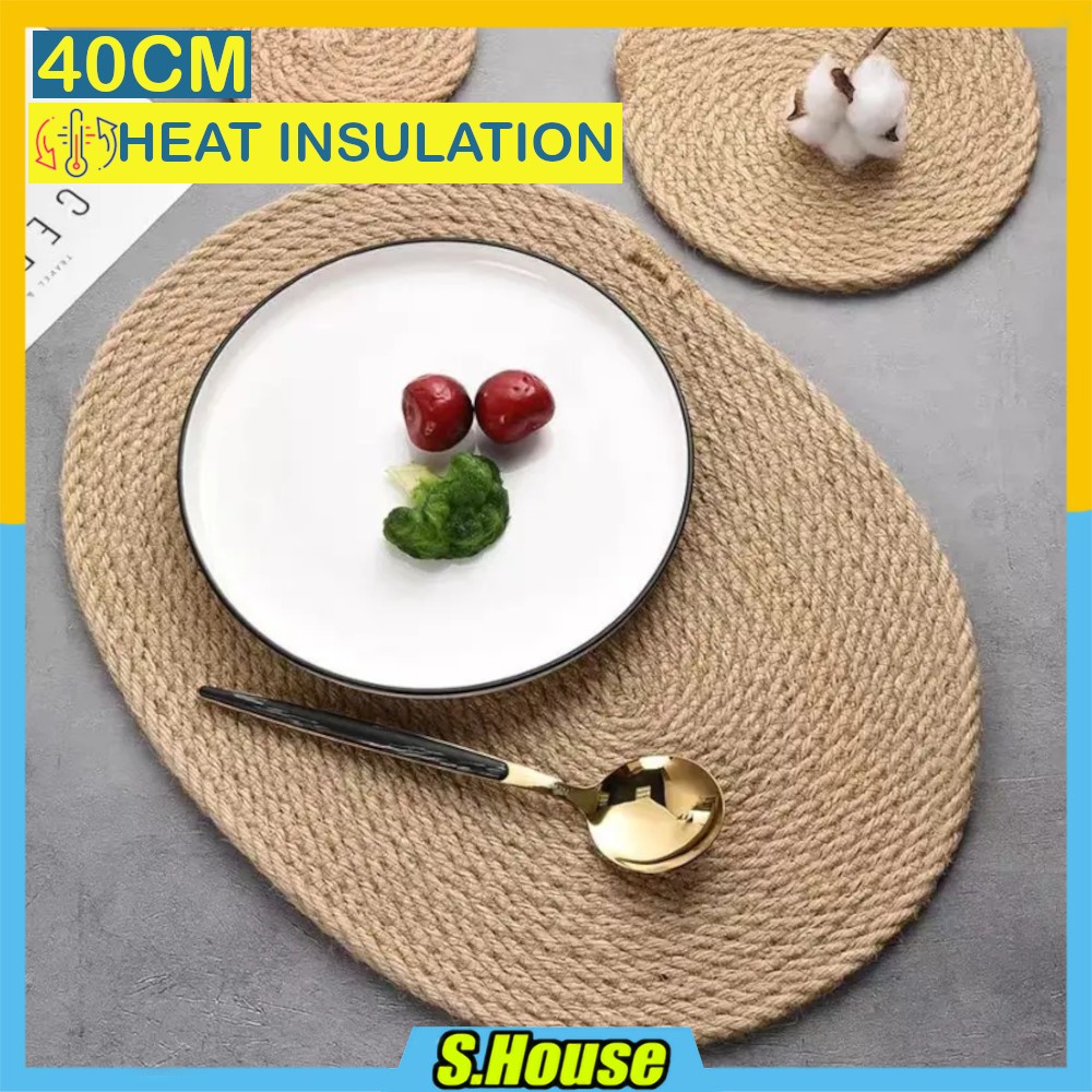Dining Table Placemat Hot Pot Bowl Mat Coaster Insulation Pad Alas ...
