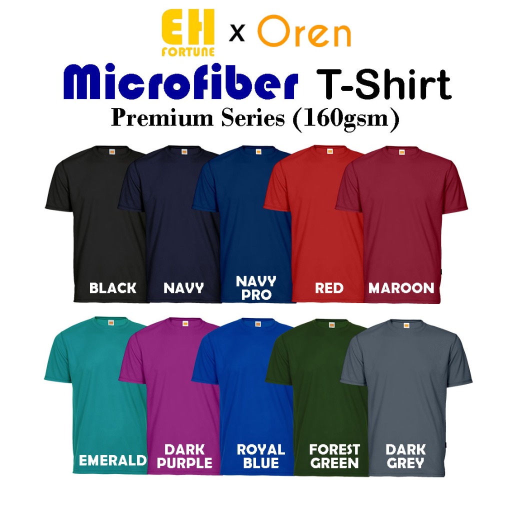 【QD04】Microfiber ROUNDNECK SHORT SLEEVE Shirt QD0402/QD0401/QD0405 ...