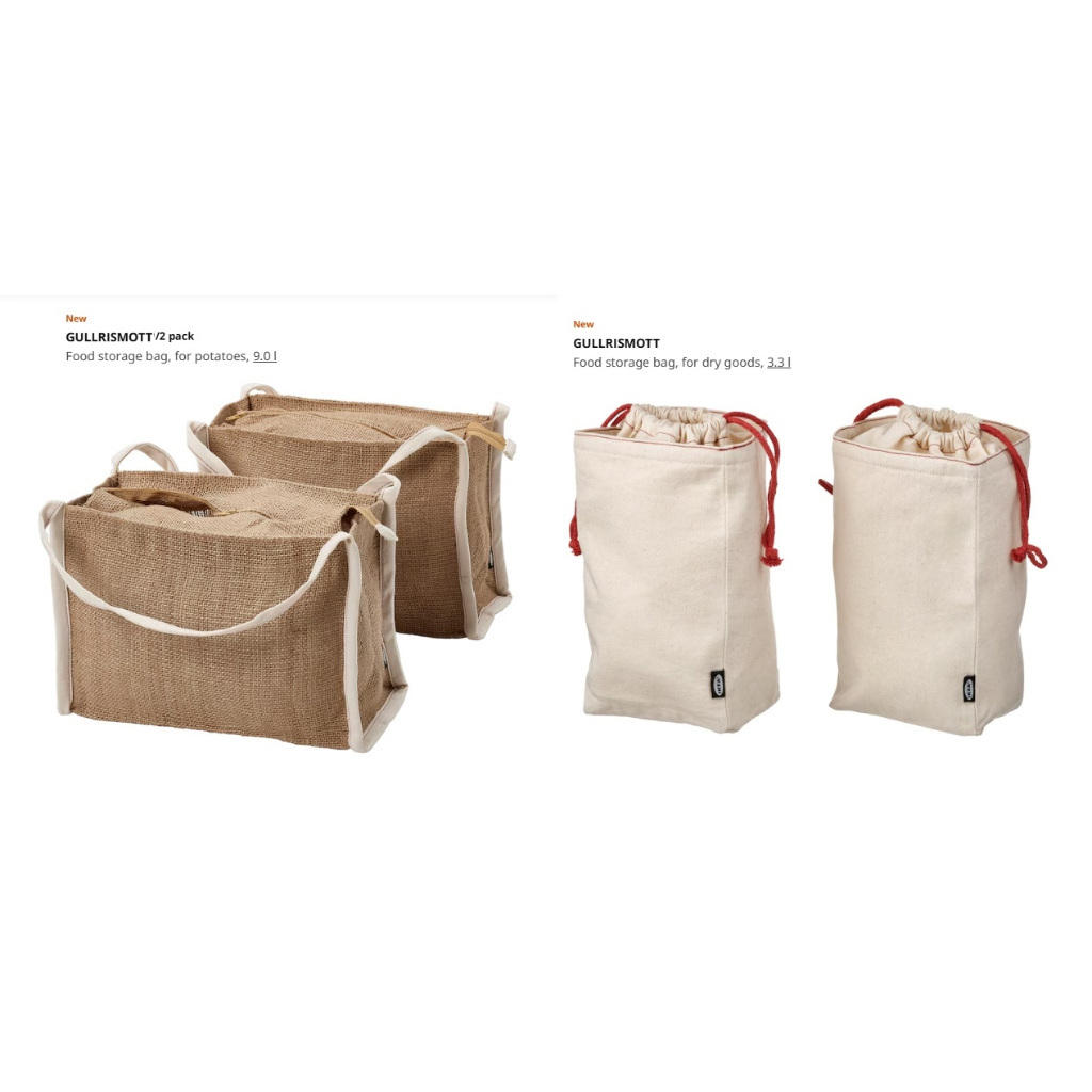 IKEA-GULLRISMOTT Recycle Food storage bag | Reusable Eco Beg | Folded ...