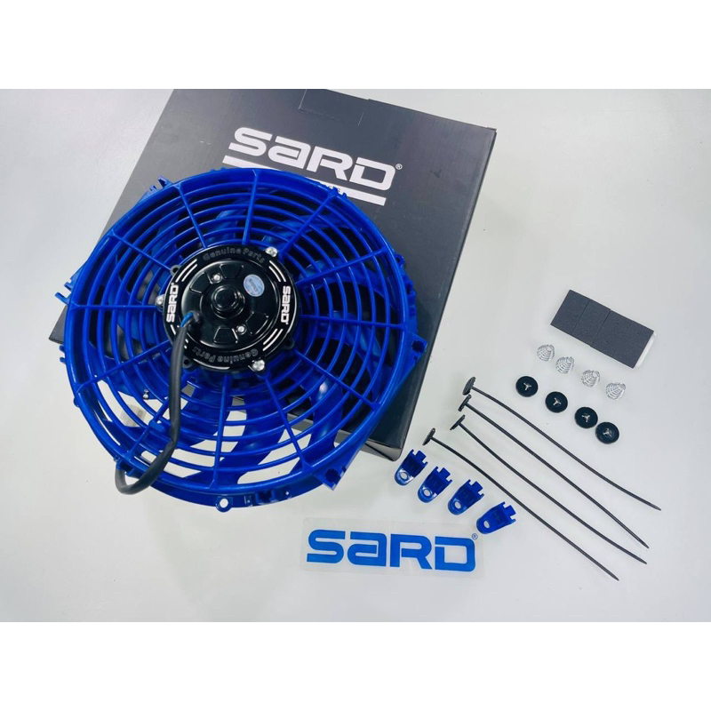 [ READY STOCK ] SARD® TURBO SPEED radiator fan 12'' BLUE color 245W ...