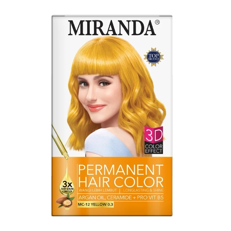 Cat rambut miranda hair color warna kuning / yellow ( MC-12) | Shopee ...