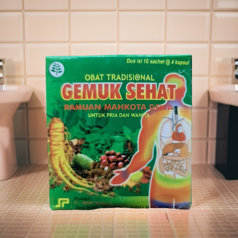 Jamu Tradisional Gemuk Sehat Asli | 1 Box ISi 10 Sachet @40 Kapsul ...