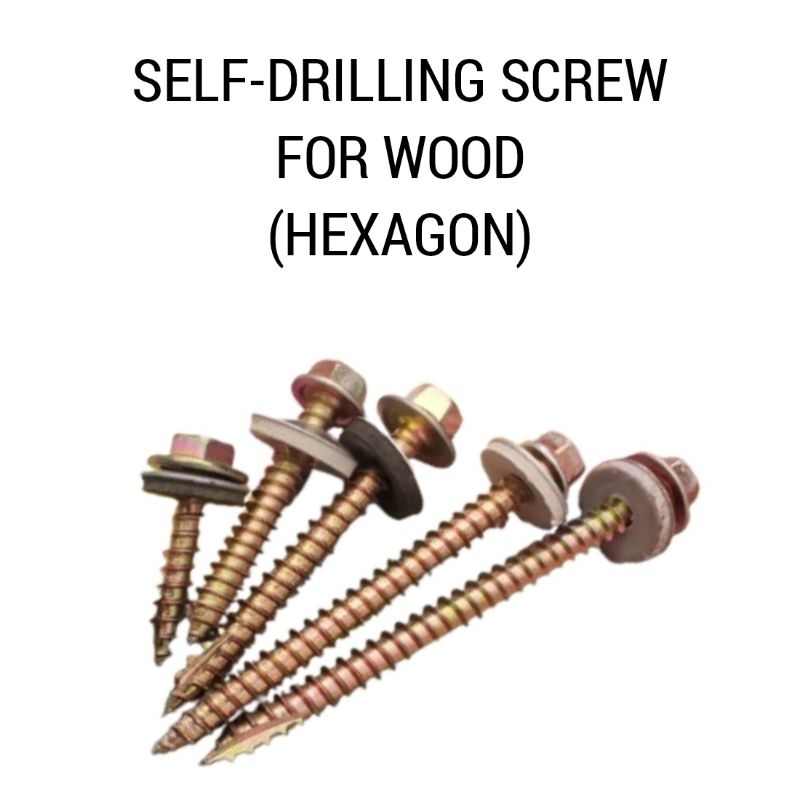 SELF-DRILLING SCREW HEXAGON(FOR WOOD)SCREW ATAP/SCREW AWNING/SCREW KAYU ...