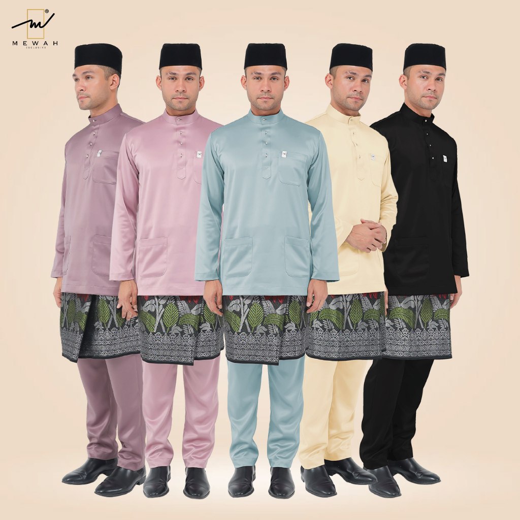 MEWAH EXCLUSIVE BAJU MELAYU DANIEH Dewasa Clothing Ironless Slim Fit ...