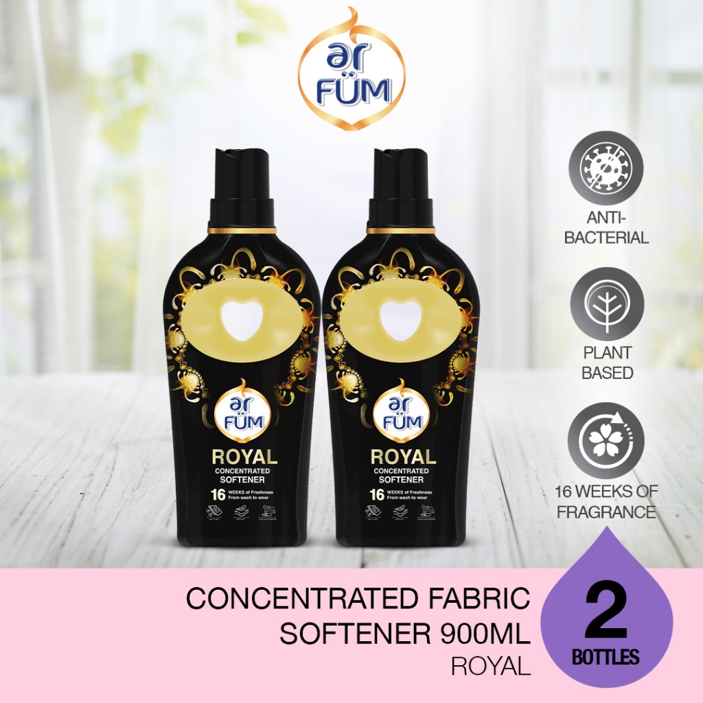[TWIN PACK] ar FÜM Concentrated Fabric Softener Royal 900ml | Shopee ...
