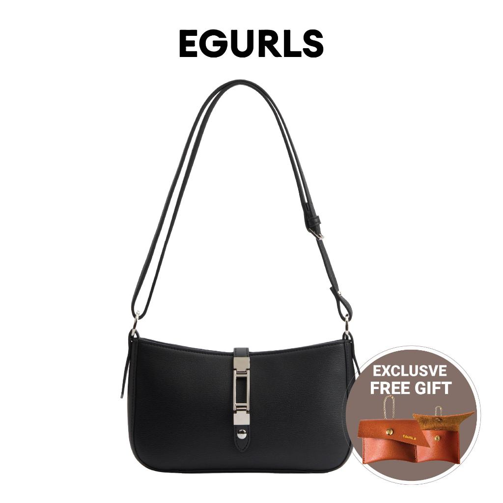 EGURLS 1051 PU Shoulder Sling Bag (Black/Khaki/Nude) [Malaysia Handmade ...