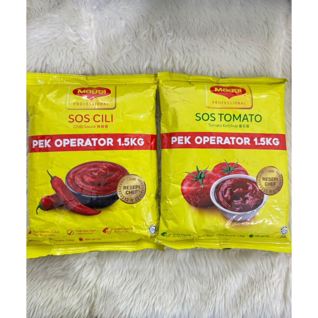 MAGGI SOS CILI / SOS TOMATO (PEK OPERATOR 1.5KG) | Shopee Malaysia