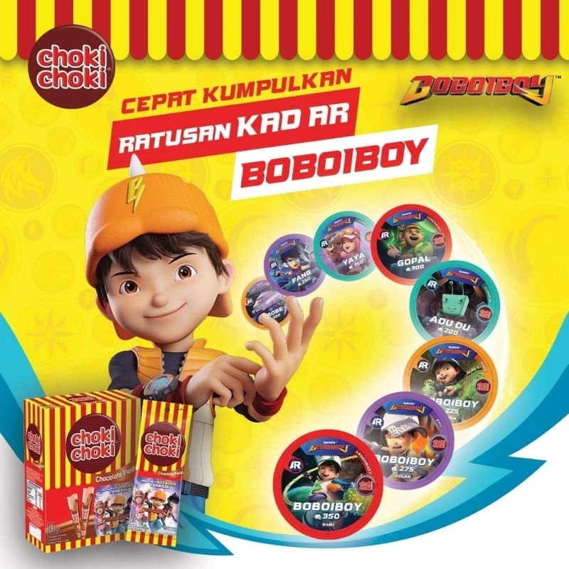Choki Choki Ar Boboiboy Medallion Rare Card | Shopee Malaysia