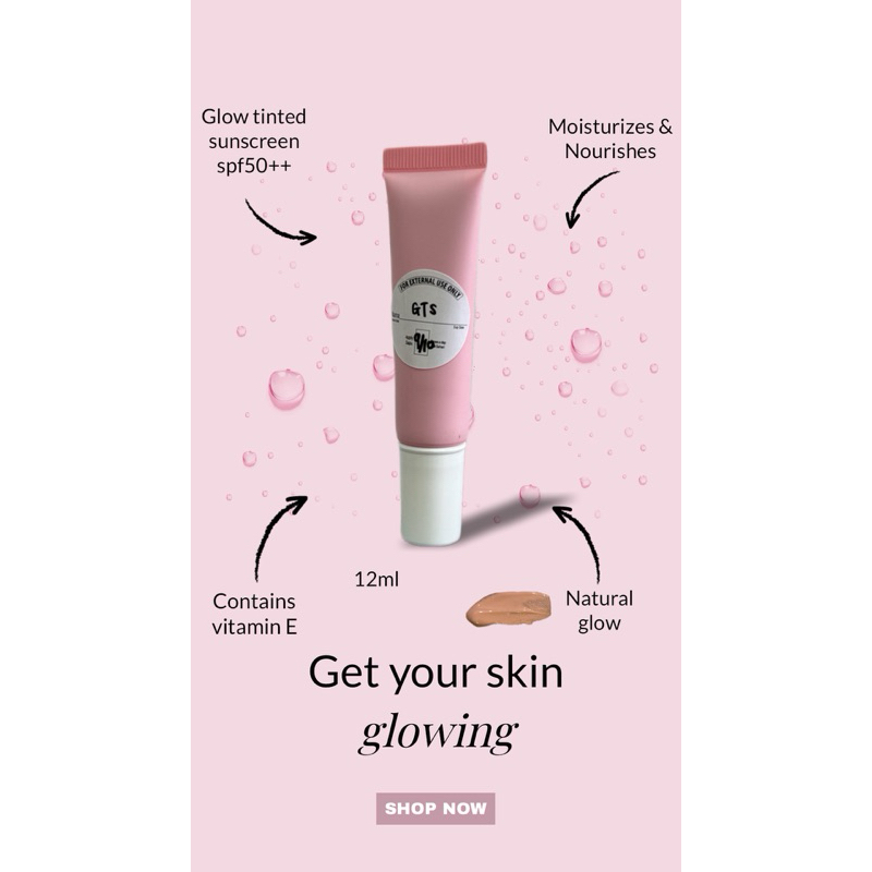 GLOW TINTED SUNSCREEN KLINIK BY LYZA( NATURAL) | Shopee Malaysia