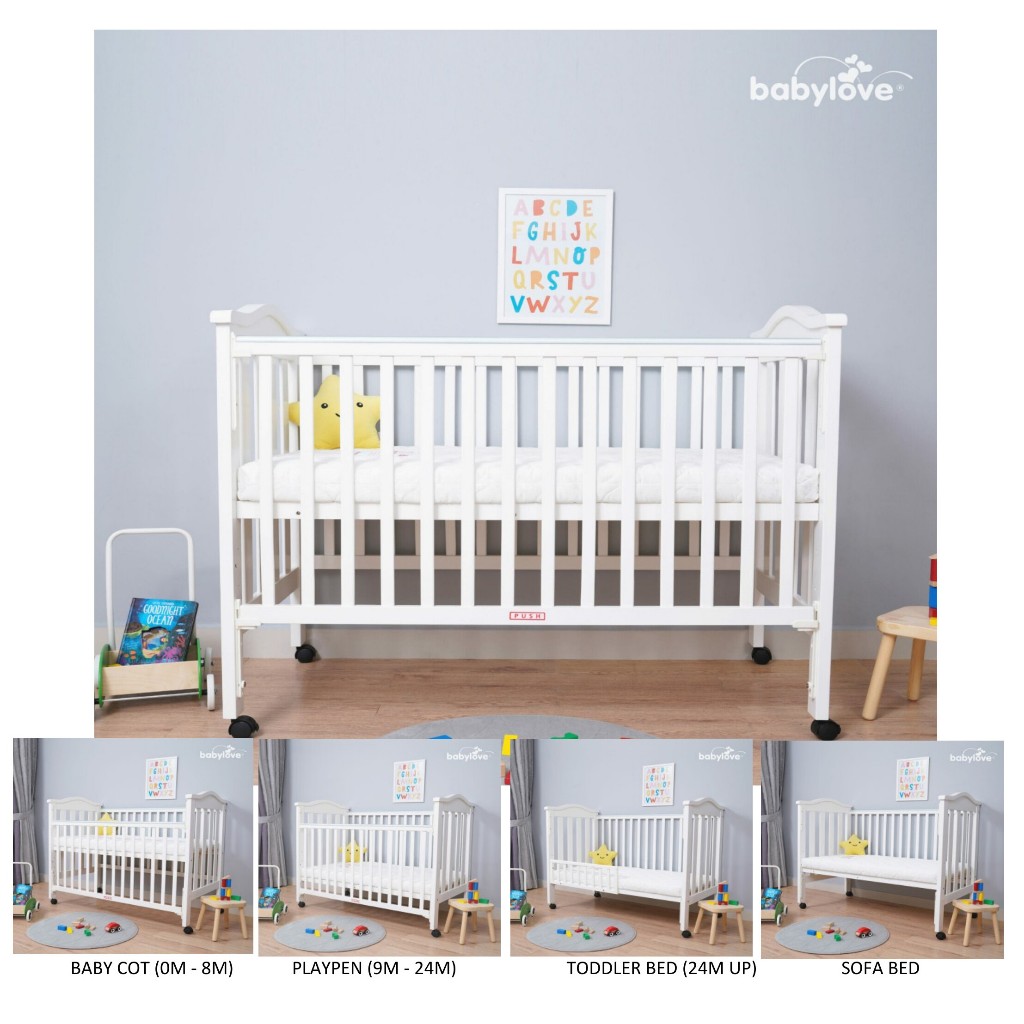 Angel Cot Baby Cot Novel - 4 in 1 Cot Bed | Shopee Malaysia