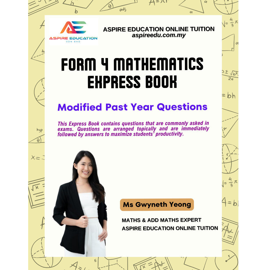 Form 4 Matematik Mathematics Express Book with Modified Past Year ...