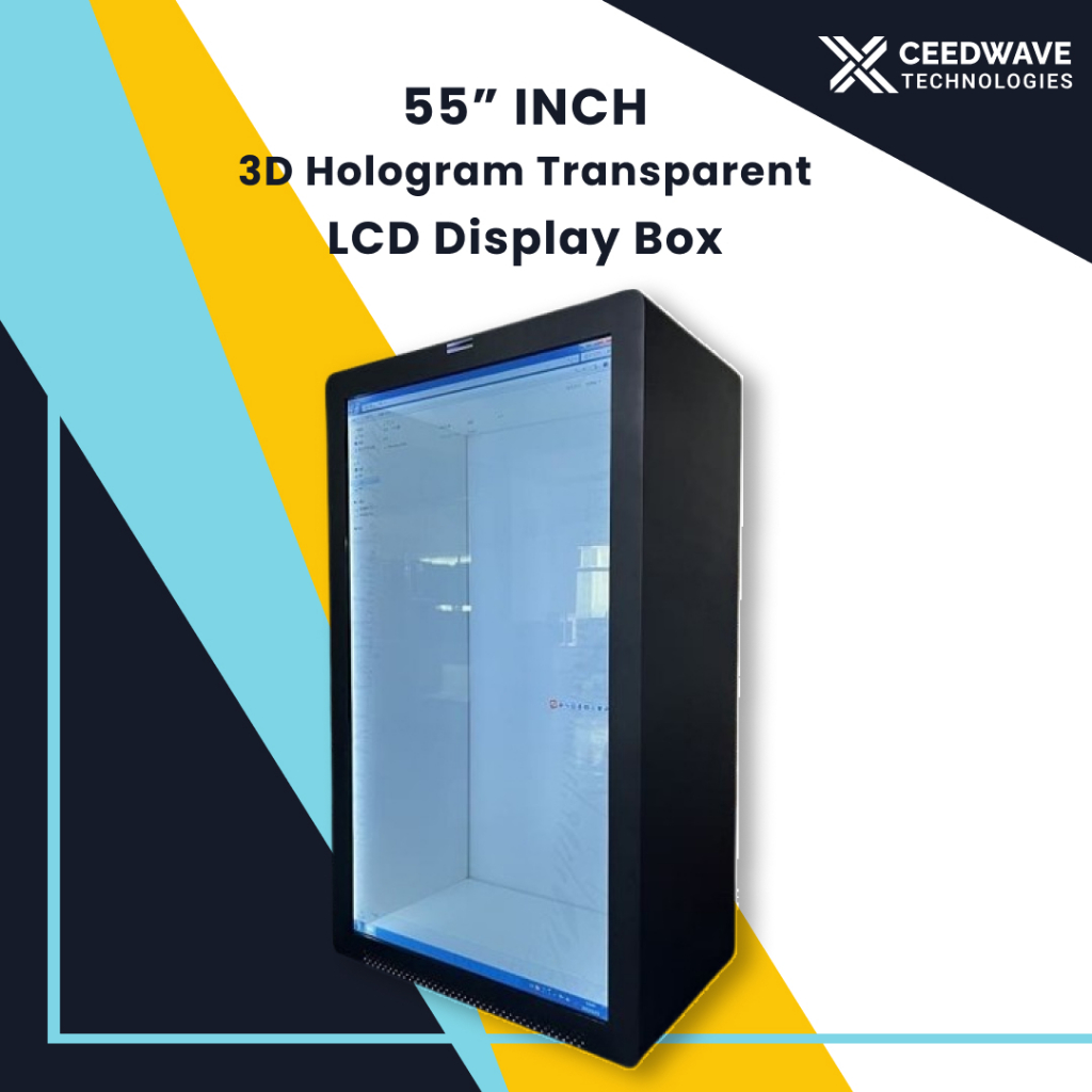 55-Inch 3D LCD Hologram Box 3D Projections Events and Ads Display ...