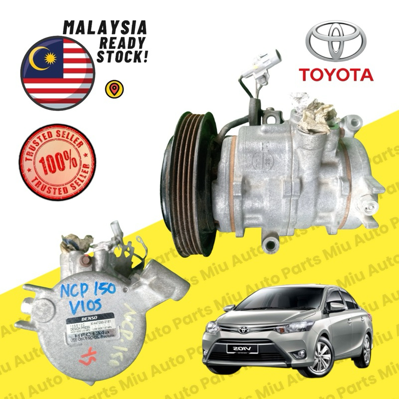 TOYOTA VIOS NCP 150 COMPRESSOR | Shopee Malaysia