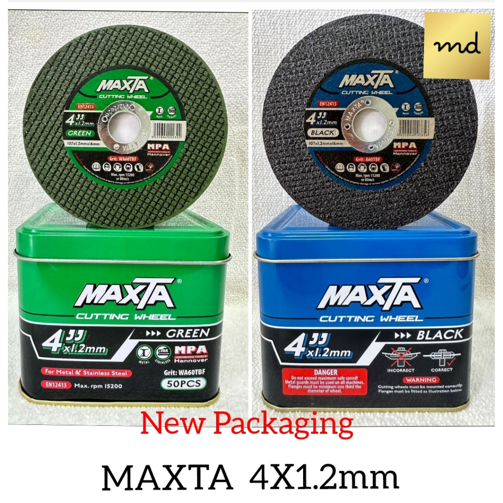 50 Pieces MAXTA 4" x 1.2mm Cutting Disc For Cutting Metal And Stainless Steel | Shopee Malaysia