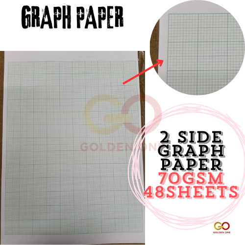 Golden One A4 2 Side Graph Paper 48'Sheet 70gsm (Price For 1 Pkt ...