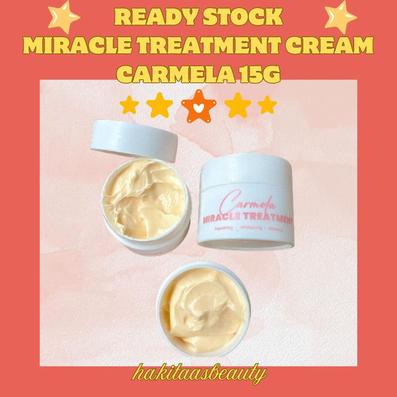 READY STOCK MIRACLE TREATMENT CREAM CARMELA 15g | Shopee Malaysia