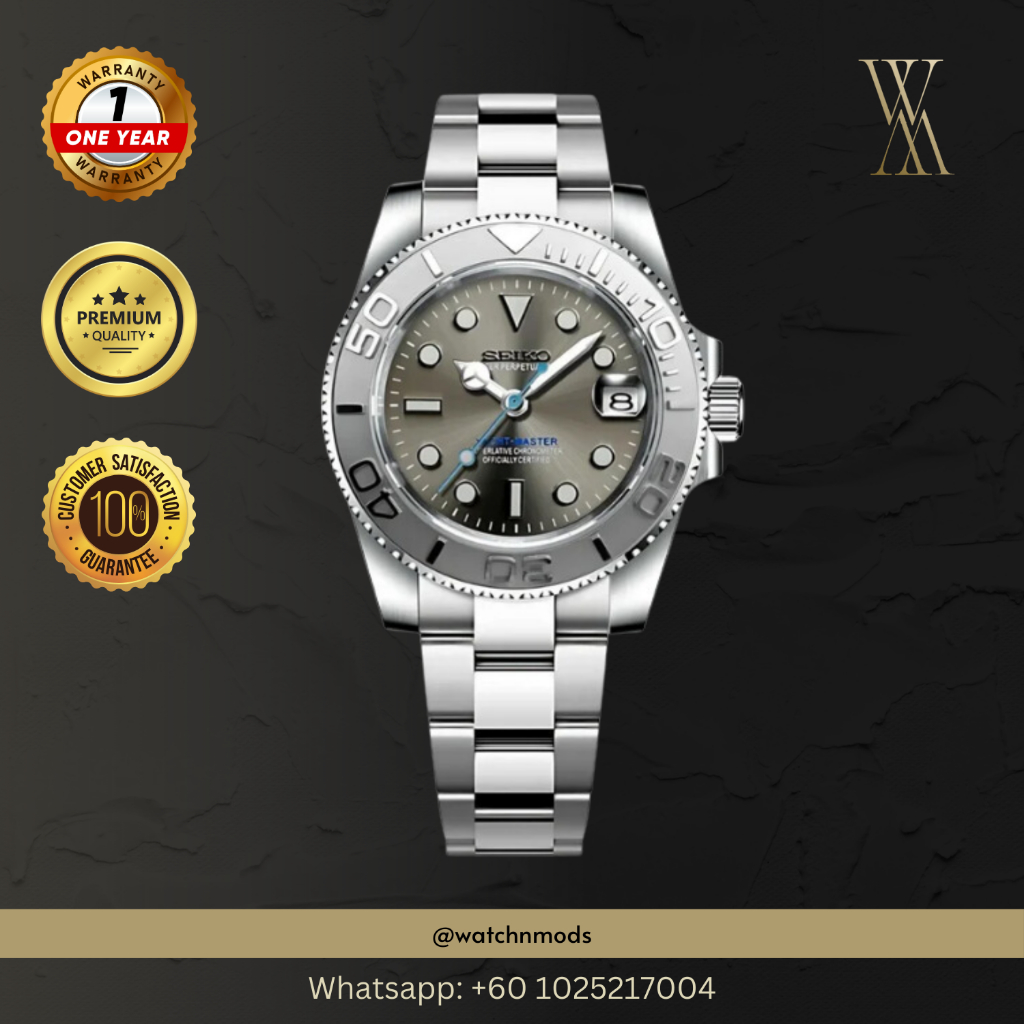 Seiko Mods NH35 Automatic Movement - Yachtmaster Grey | Shopee Malaysia