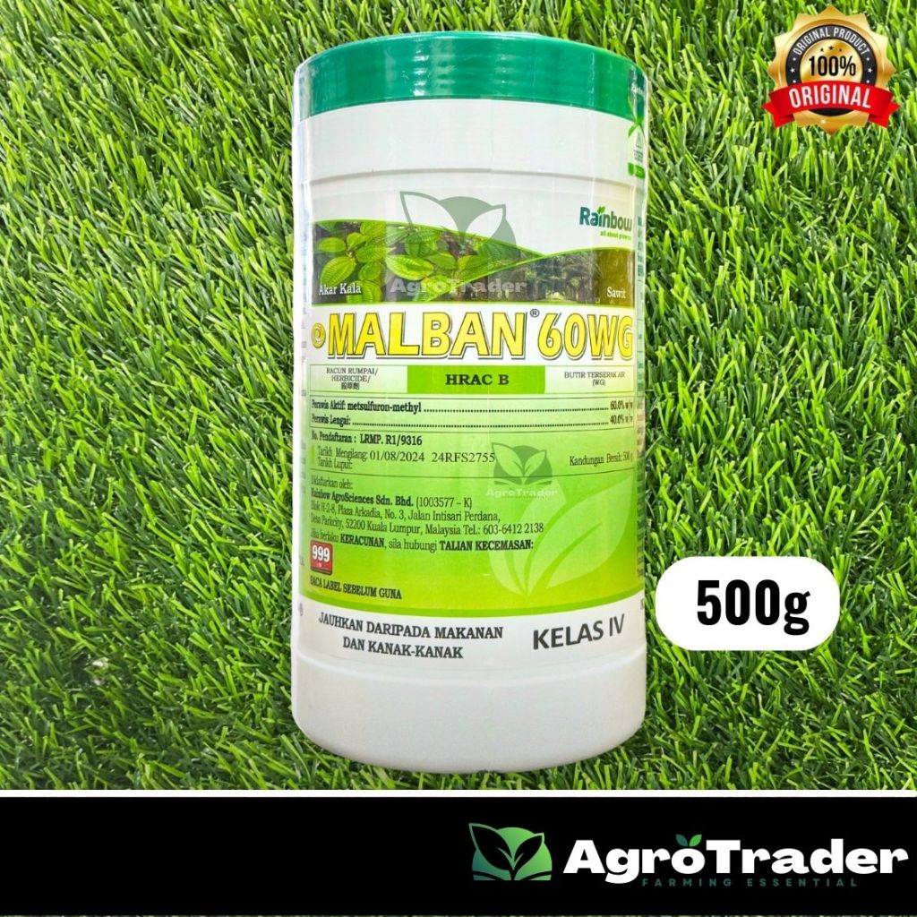 Rainbow Malban 60WG 500g - metsulfuron-methyl 60.0% WG (lebih kuat ...