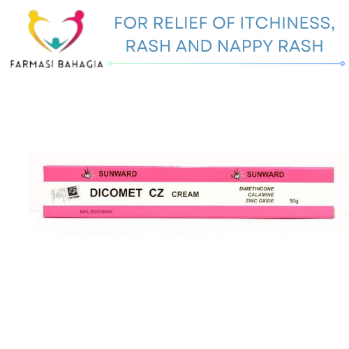 [ Exp 10/2027 ] SUNWARD DICOMET CZ CREAM 50G - For Relief of Itchiness ...