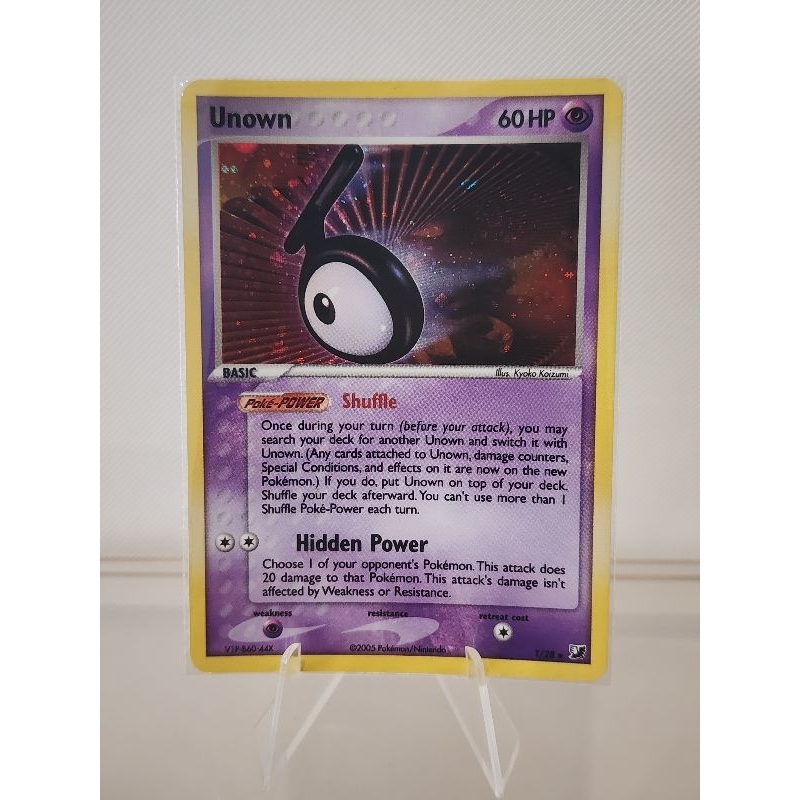 2005 Unown Card (Rare Holo) | Shopee Malaysia