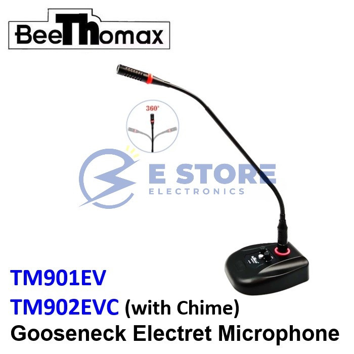 BeeThomax TM901EV / TM902EVC Gooseneck Electret Microphone with Volume ...