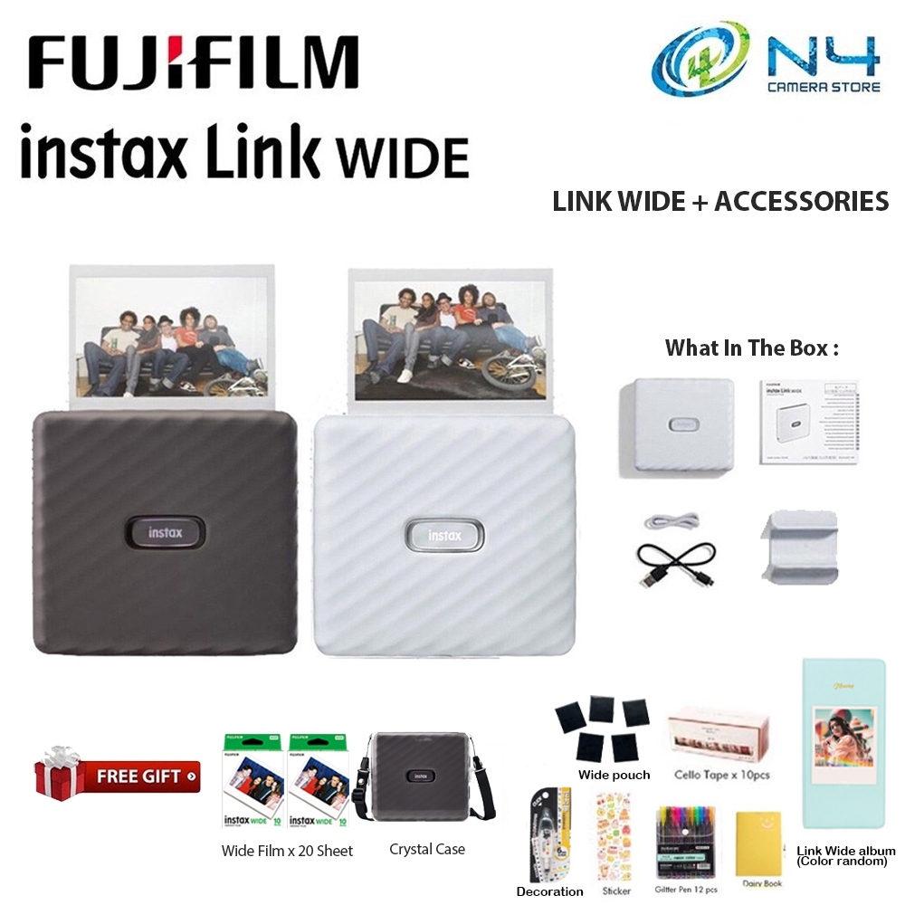 Fujifilm Instax Link Wide Printer (Fujifilm Malaysia Warranty) | Shopee ...