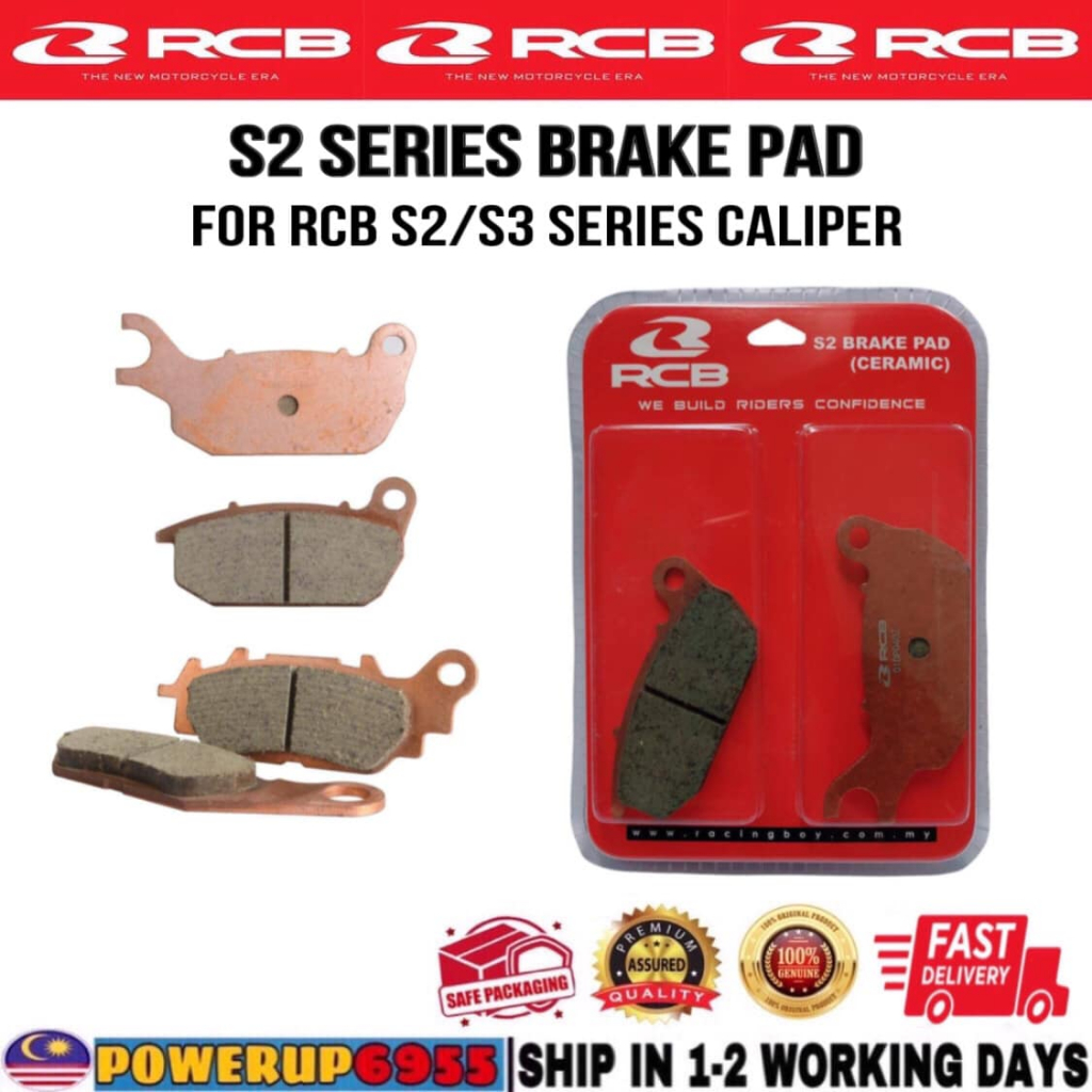 S2 S3 CALIPER RCB S2 SERIES CERAMIC DISC BREK BRAKE PAD RACING BOY ...