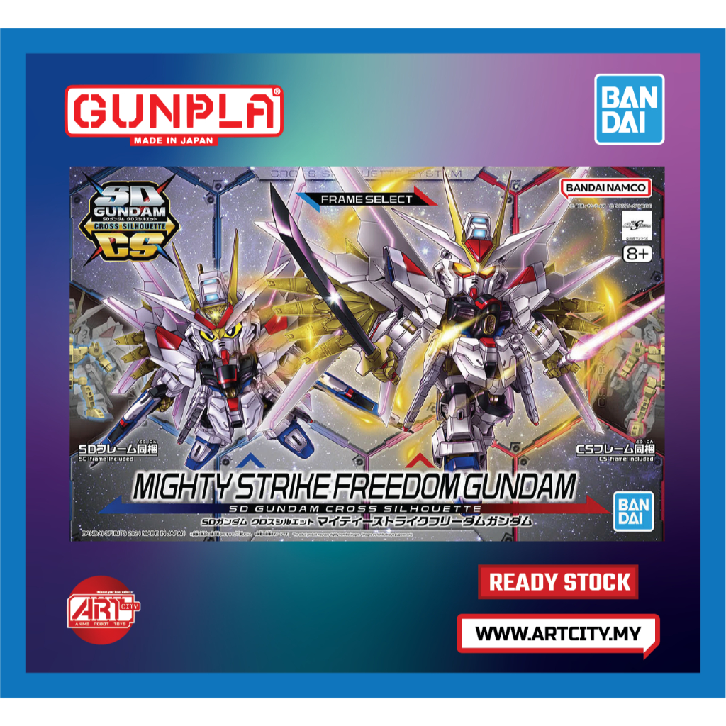 (READY STOCK) Bandai SD - SDCS Mighty Strike Freedom Gundam - Gundam Seed Freedom | Shopee Malaysia