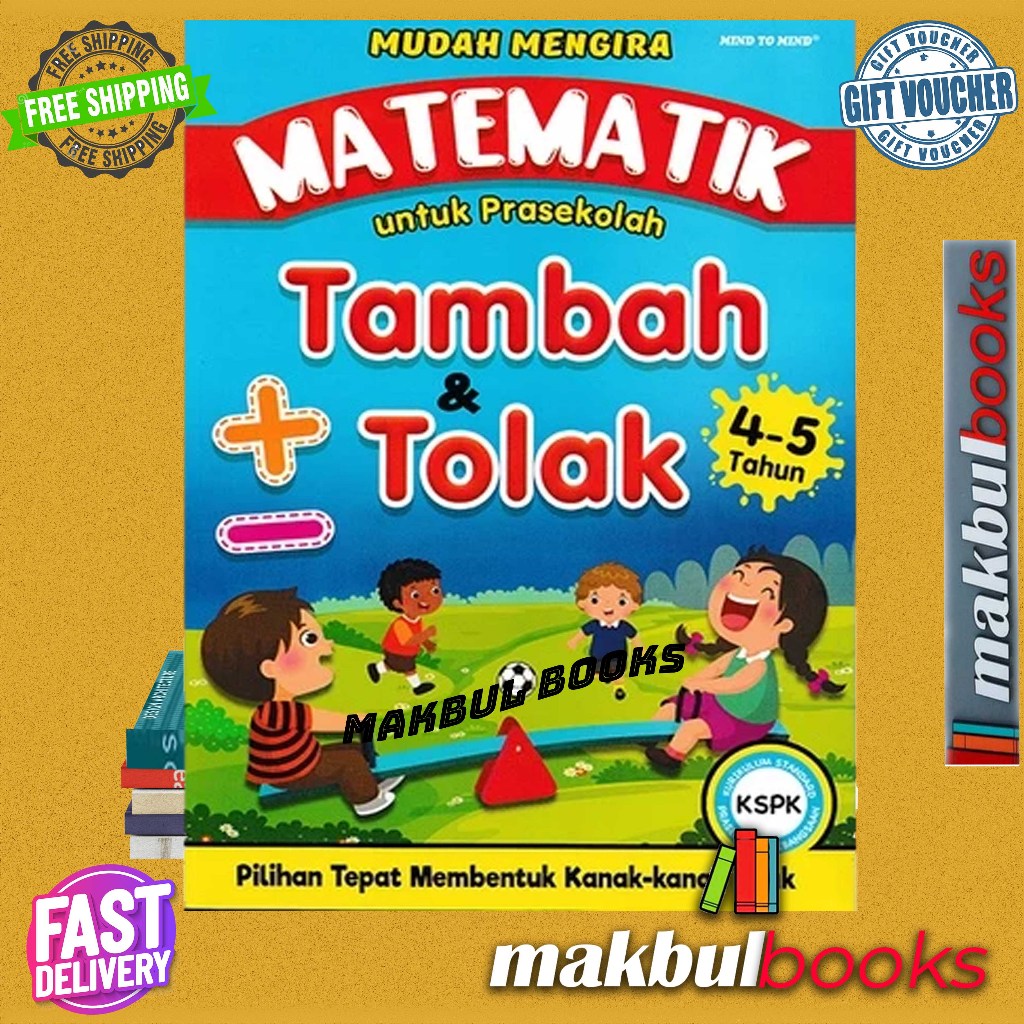 MIND TO MIND: MUDAH MENGIRA MATEMATIK UNTUK PRASEKOLAH TAMBAH & TOLAH 4 ...