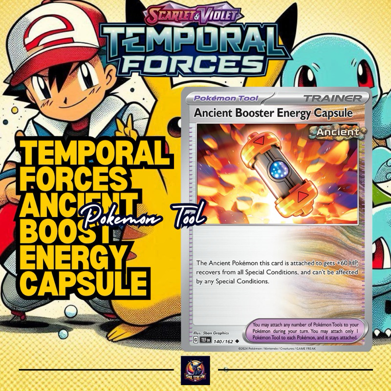 Pokemon TCG Ancient Booster Energy, Future Booster Energy Temporal ...