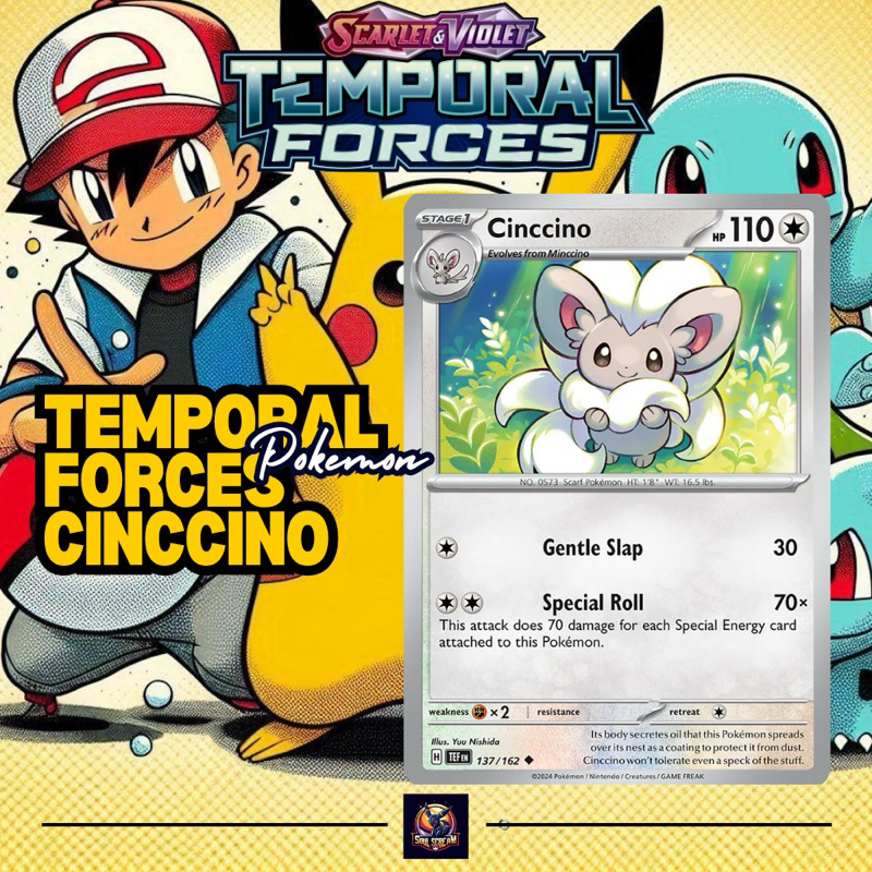 Pokemon TCG Cinccino Temporal Forces | Shopee Malaysia