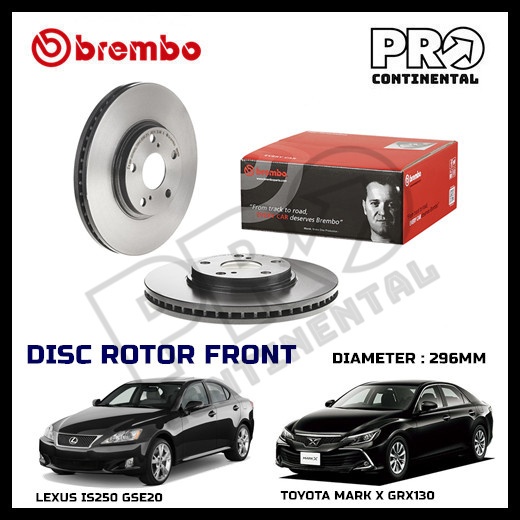 GENUINE BREMBO LEXUS IS250 GSE20 TOYOTA MARK X GRX130 FRONT REAR DISC ...